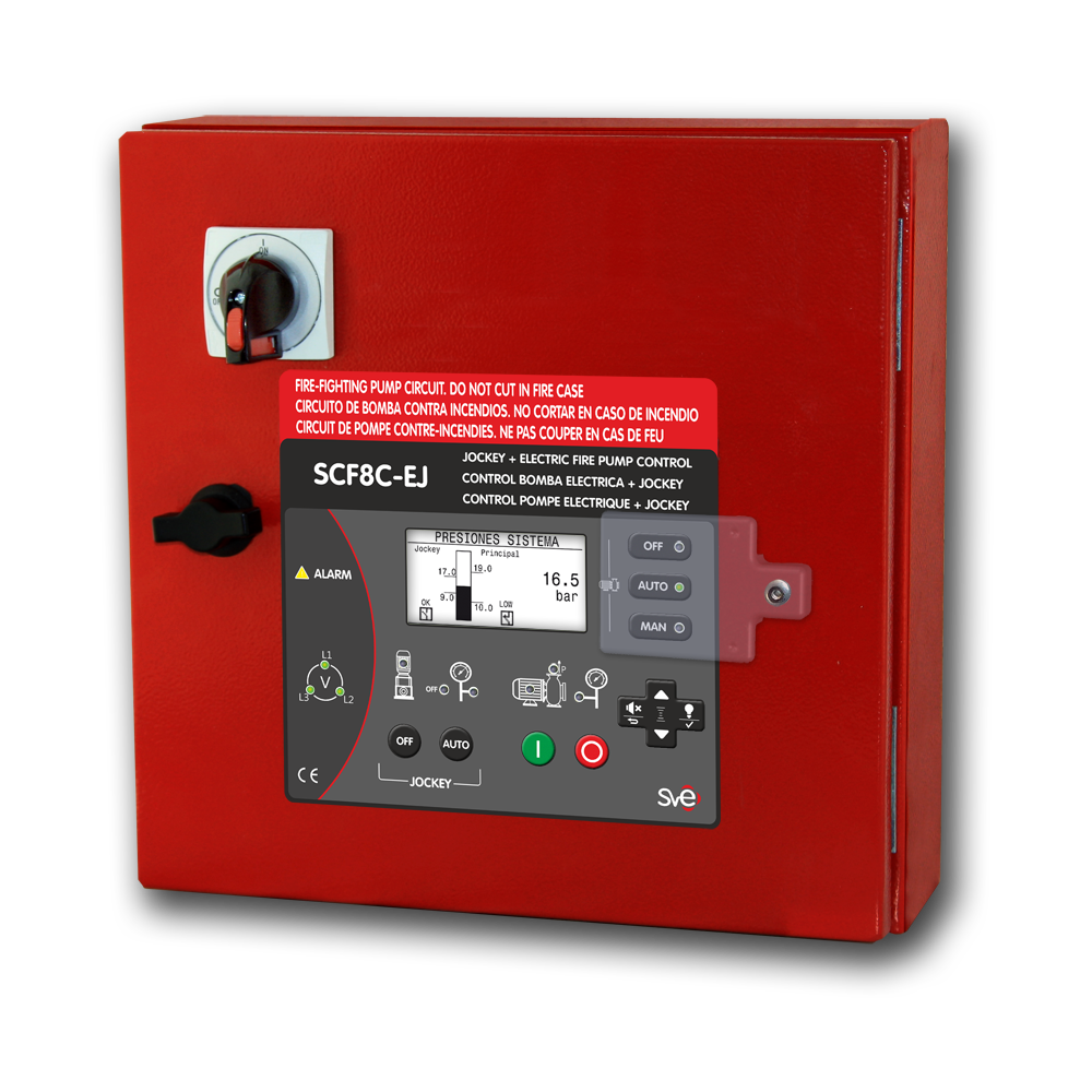 SCF8C-E-U Electric Fire Pump+Jockey Controller | SVE