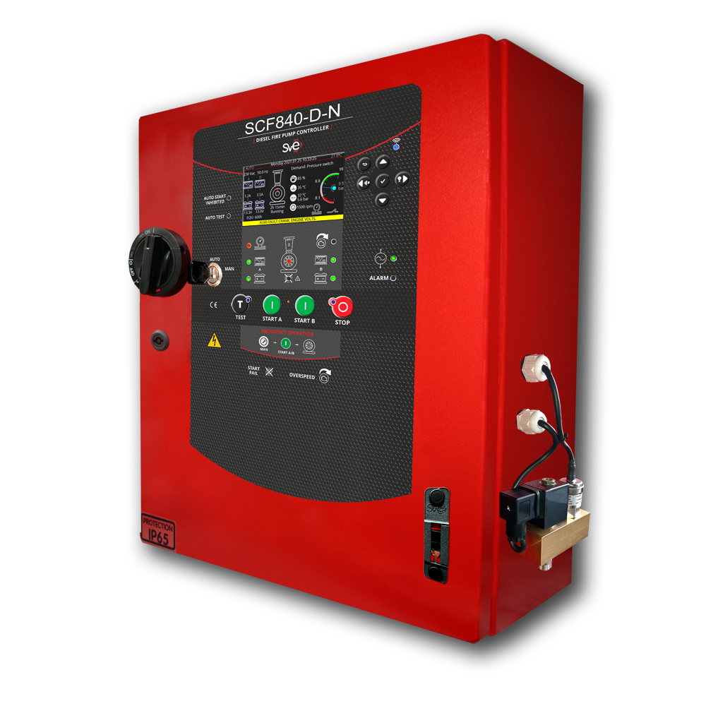 SCF840-D-N NFPA 20 Diesel Pump Controller | SVE